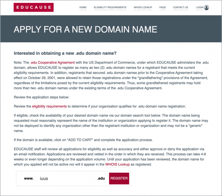 How To Register “.Edu” Domain Name